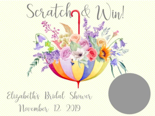 Bridal Shower Scratch Off Games | Bridal Shower 101