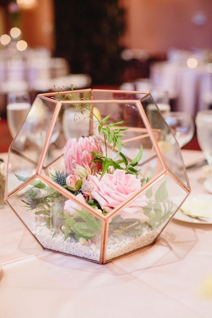 geometric-centerpieces | Bridal Shower 101