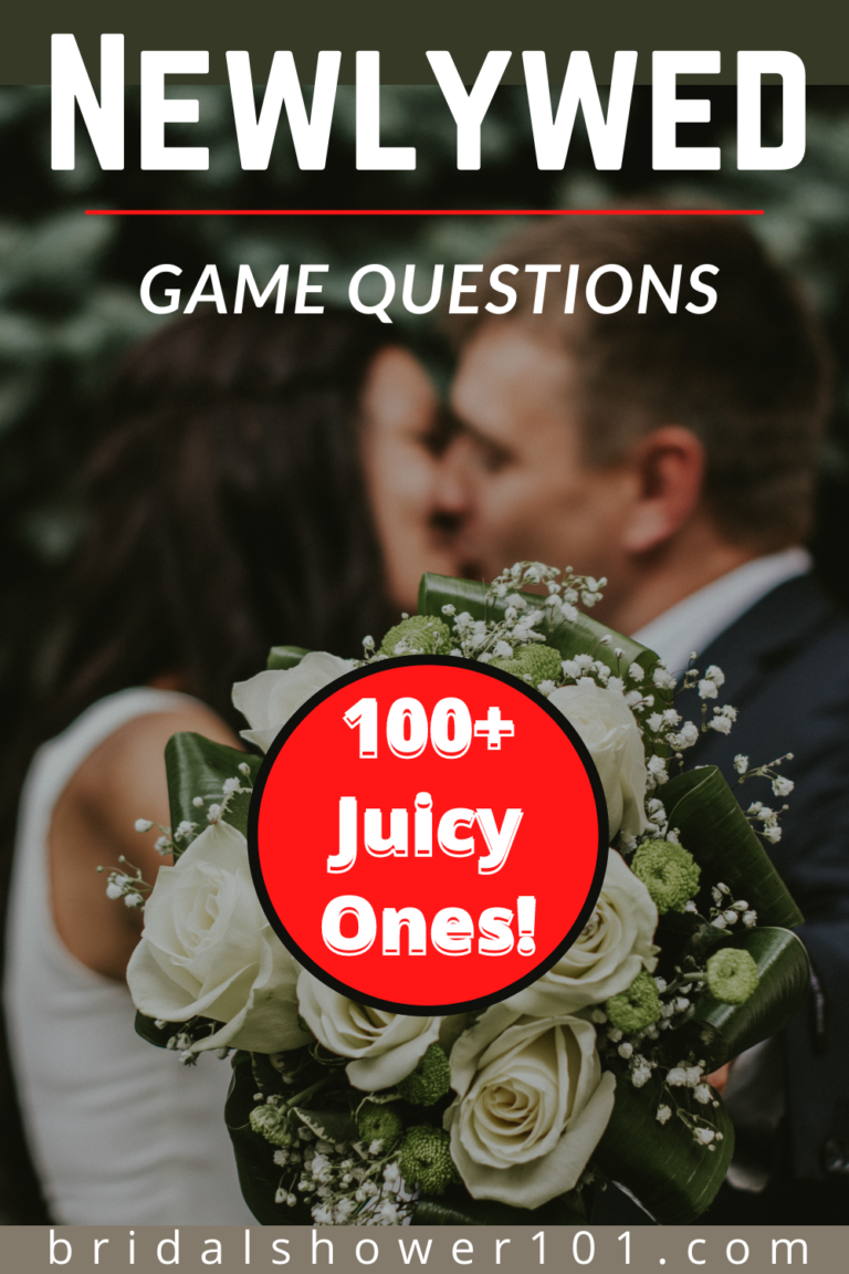 101 Bold Newlywed Game Questions | Bridal Shower 101