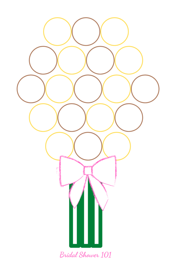 Sunflower-Cake-outline | Bridal Shower 101