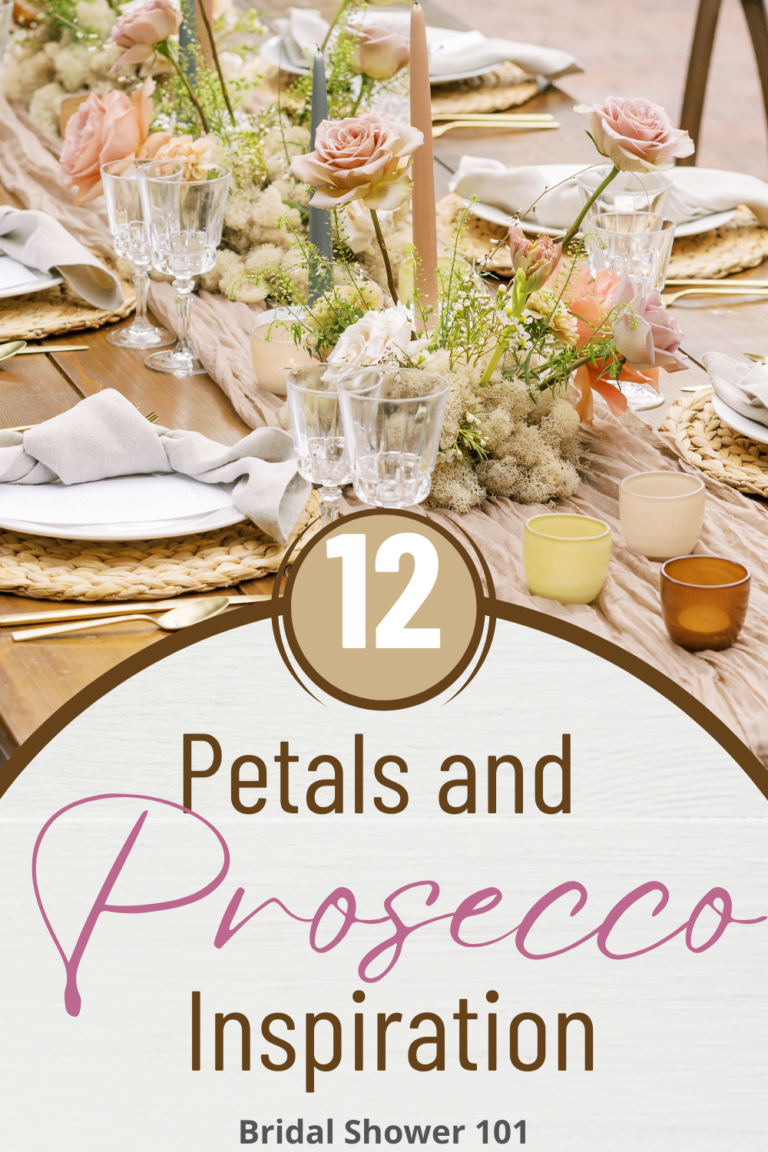 12 Petals and Prosecco Bridal Shower Ideas | Bridal Shower 101