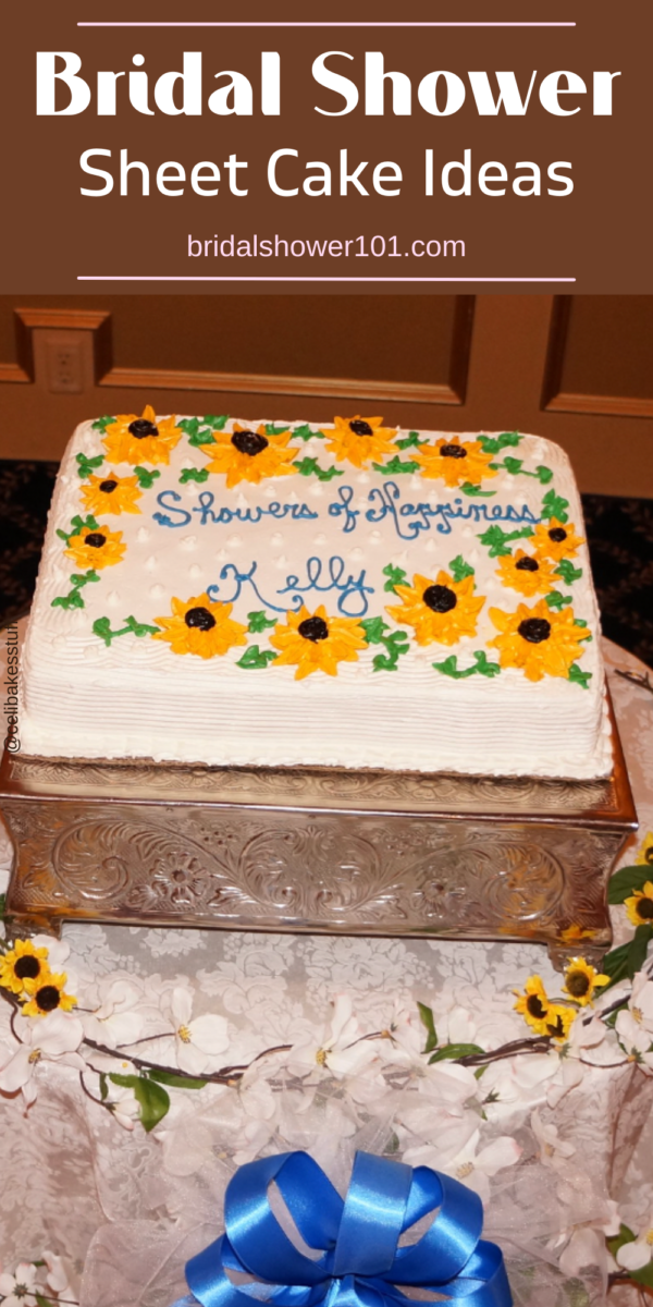 Bridal Shower Sheet Cakes With Examples | Bridal Shower 101