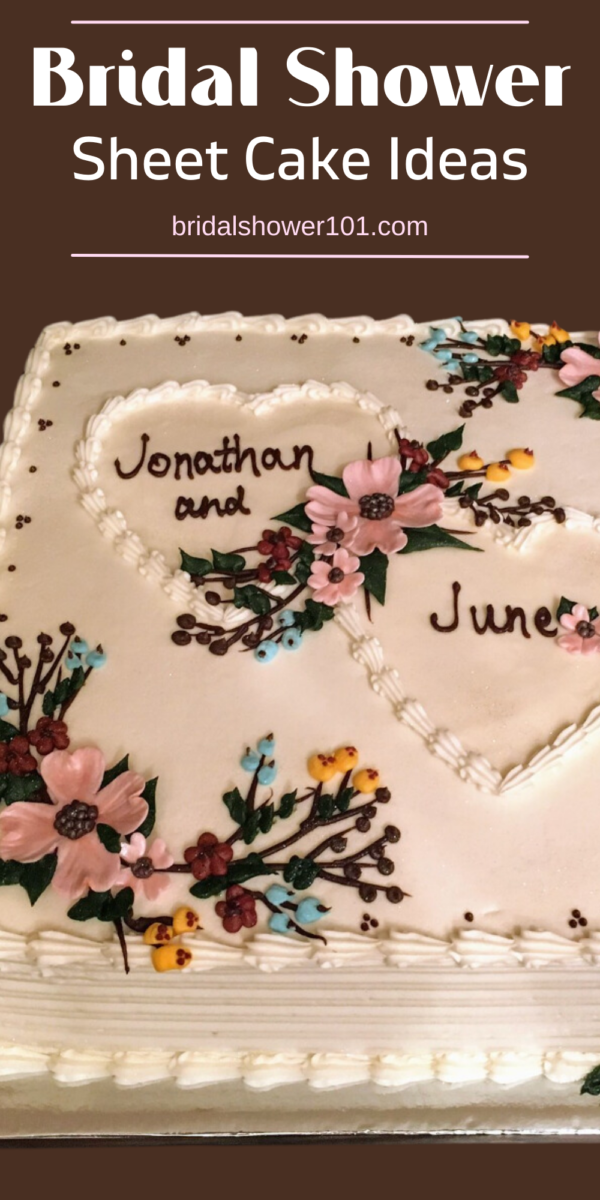 Bridal Shower Sheet Cakes With Examples | Bridal Shower 101